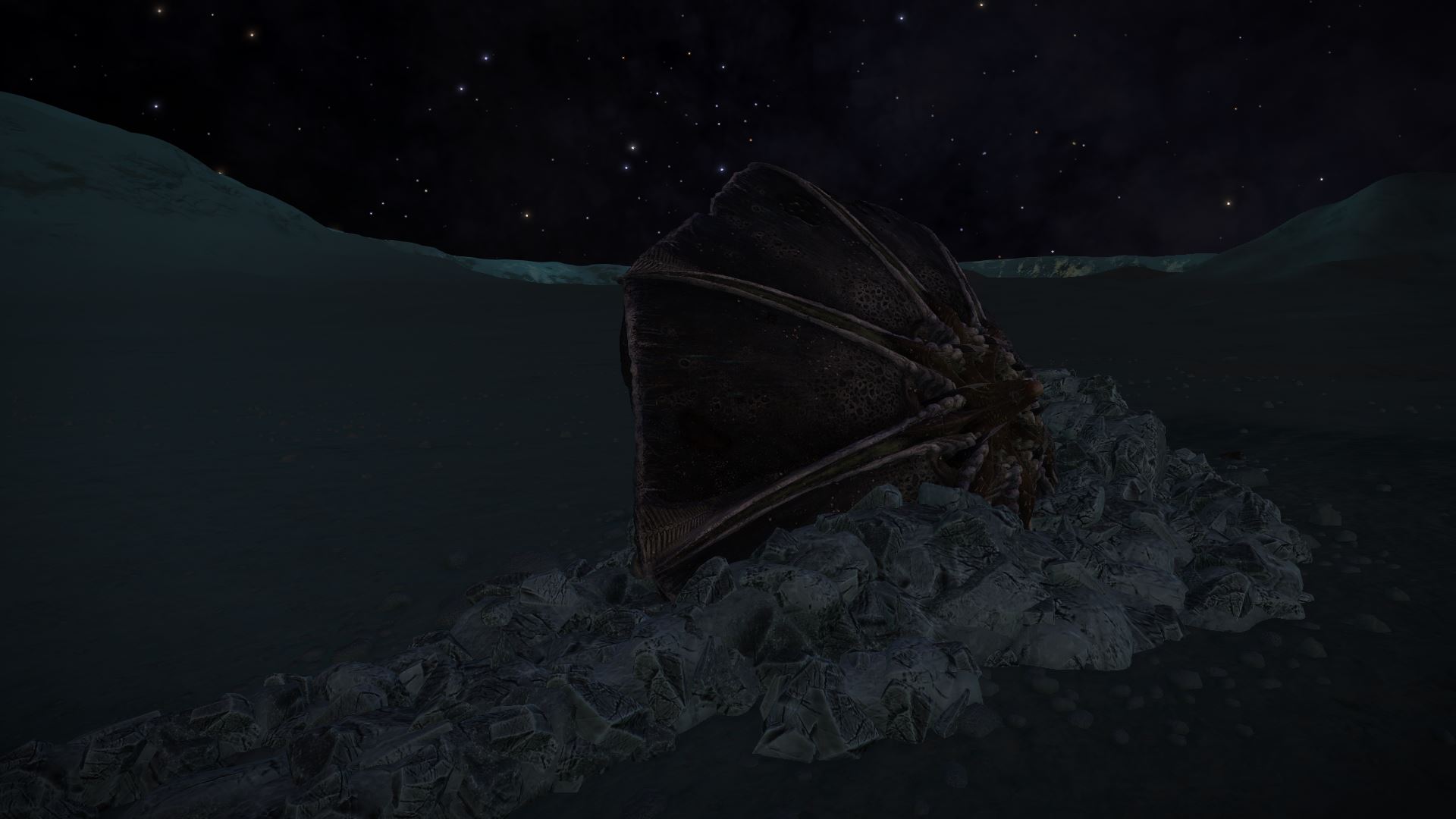 Crashed Thargoid Scout Ship 2 - Gallery - Elite Dangerous Utilities
